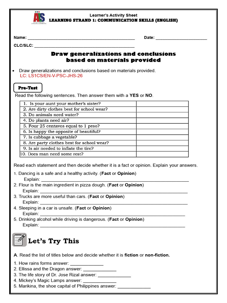 Draw Generalization | PDF