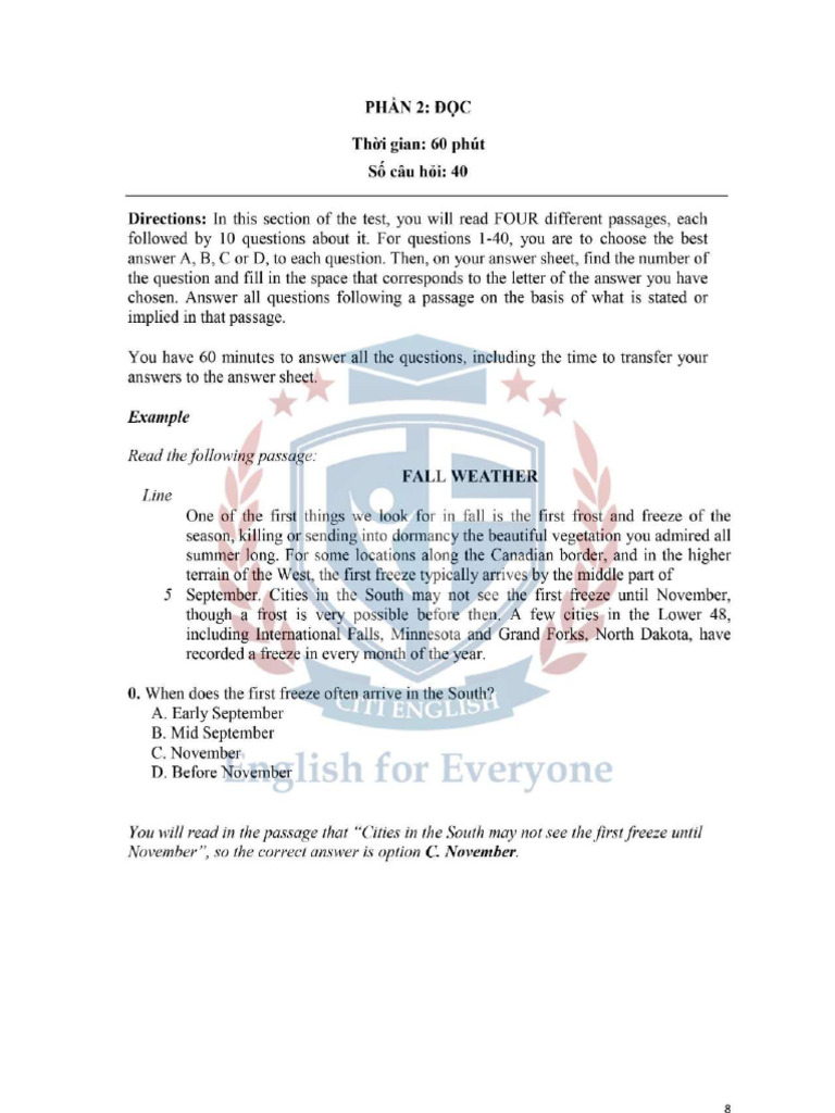 De Thi Doc Hieu B2 Vstep | PDF