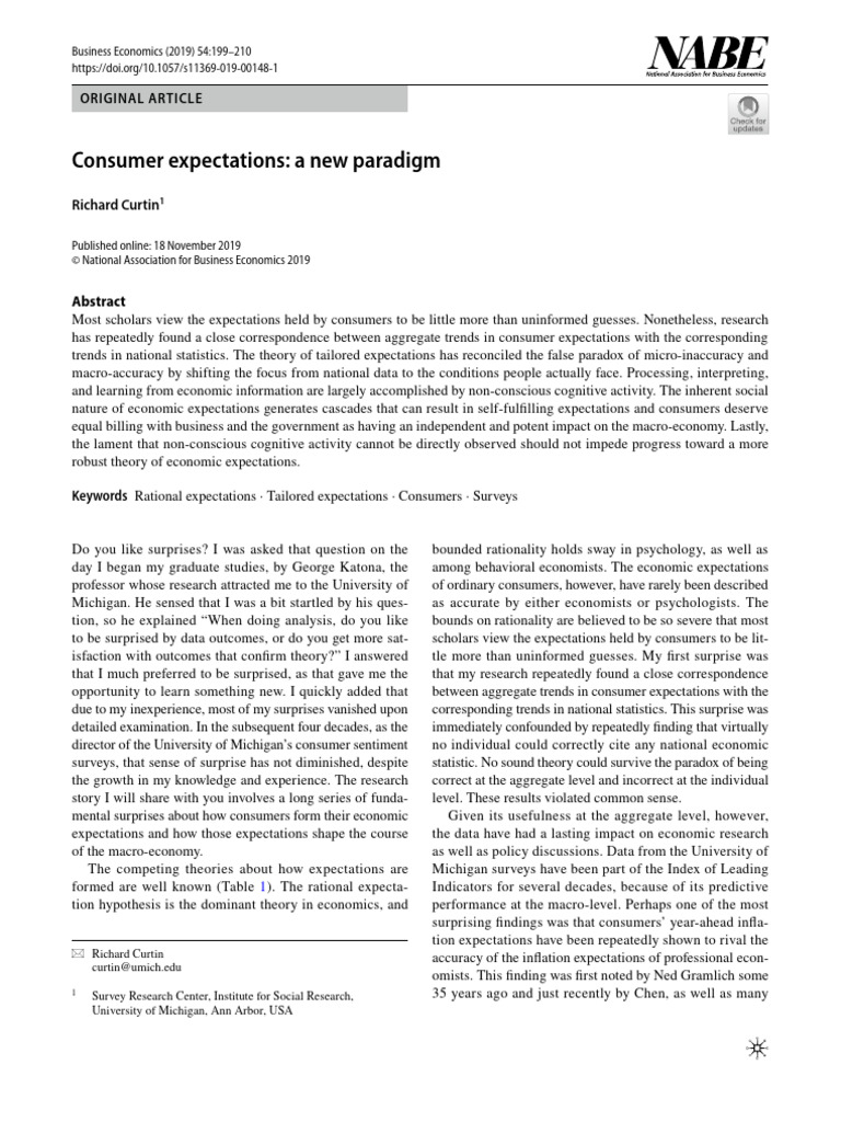 SQSI Consumer Expectations A New Paradigm | PDF SQSI Consumer Expectations A New Paradigm | PDF