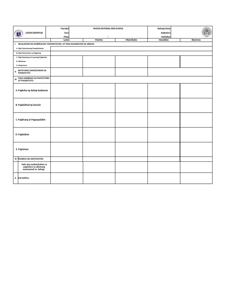 Lesson Exemplar Ap Grade 7 | PDF