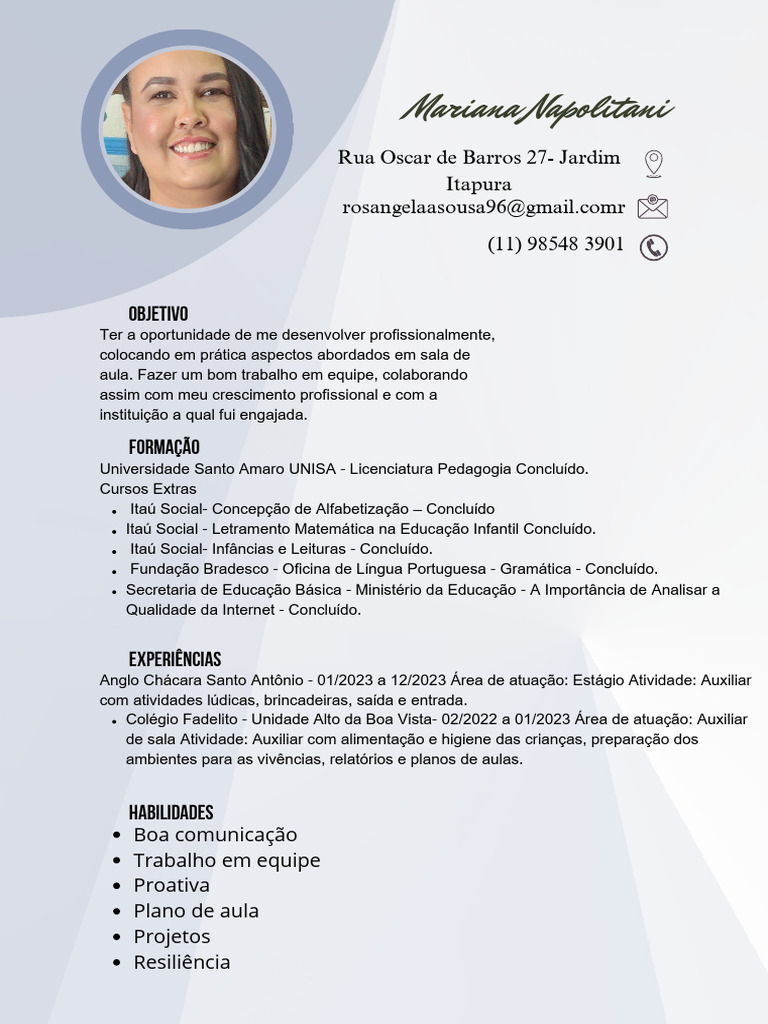 Curriculo 2024 (Atualizado) | PDF