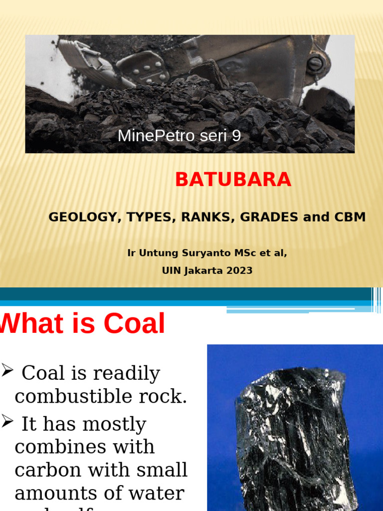 Coal Geology: Types, Ranks, and Grades | PDF | Coal | Bituminous Coal