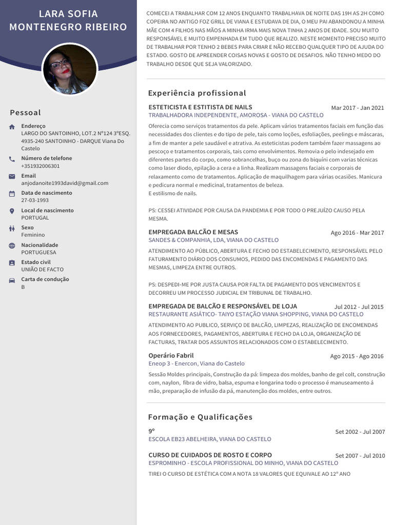 CV Lara Ribeiro | PDF