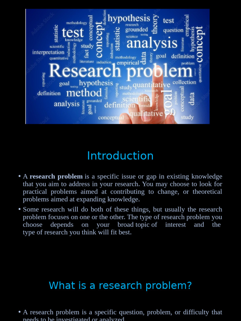 research problem | PDF