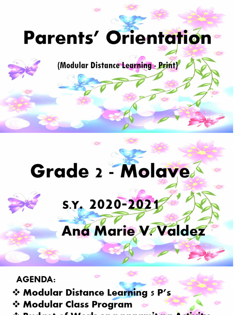 Parents Orientation | PDF | Wellness