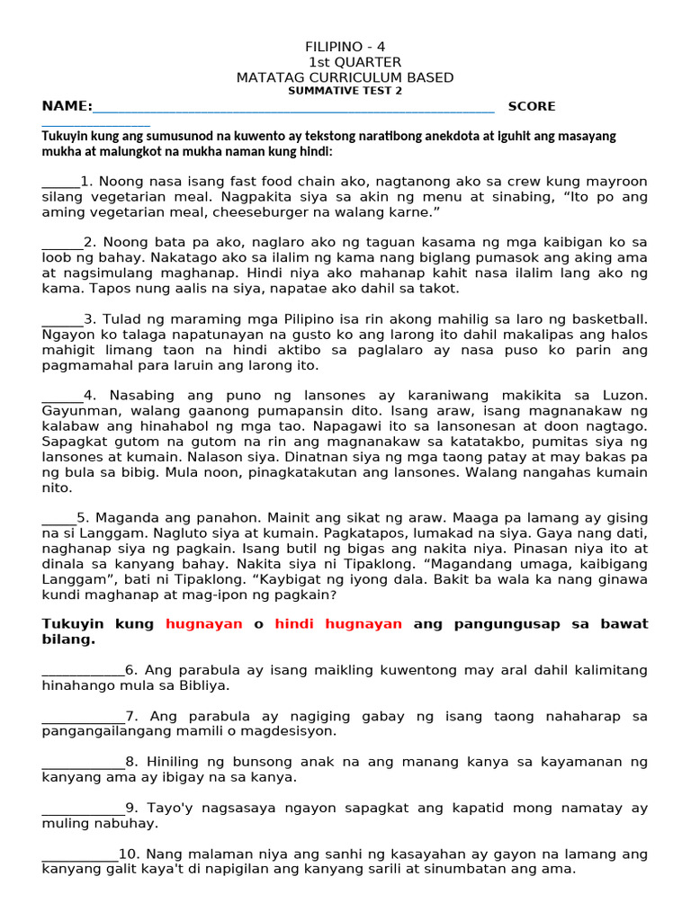 FILIPINO | PDF
