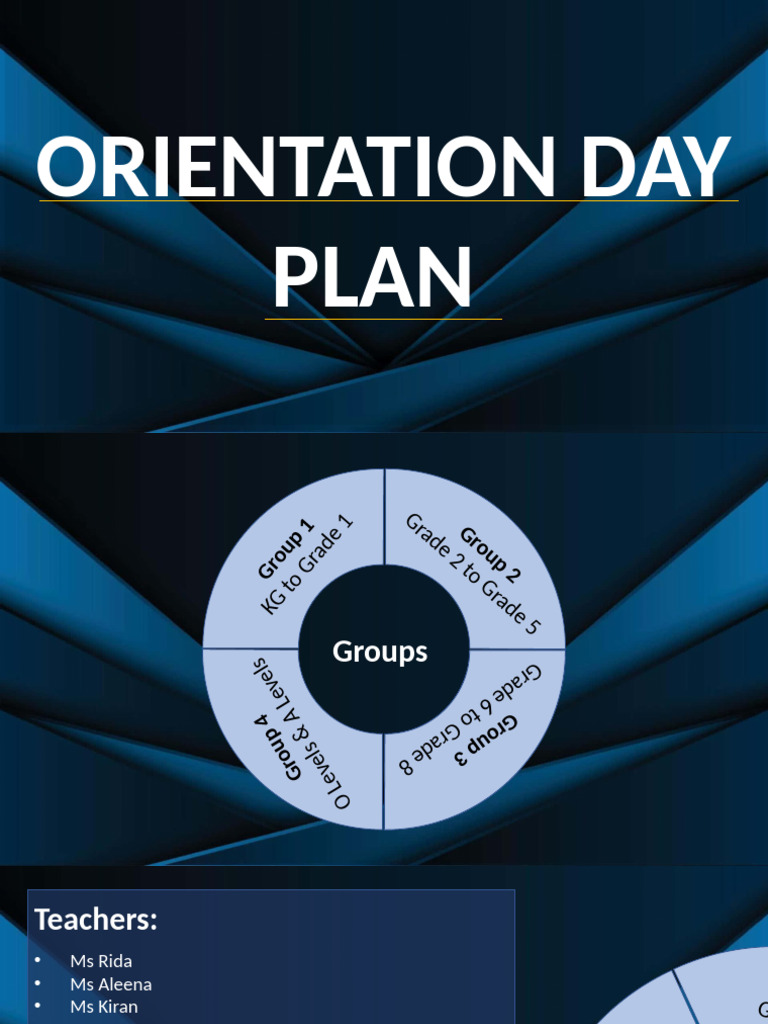 Orientation Day | PDF