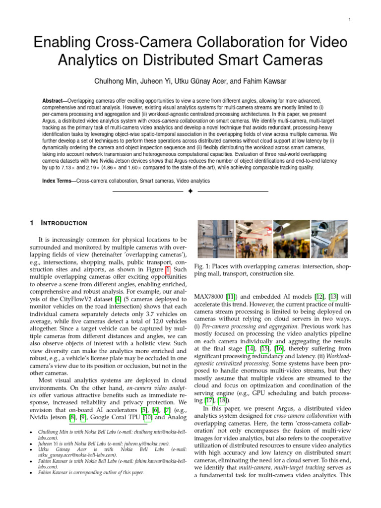 Cross Camera Tracking | PDF | Camera | Computing