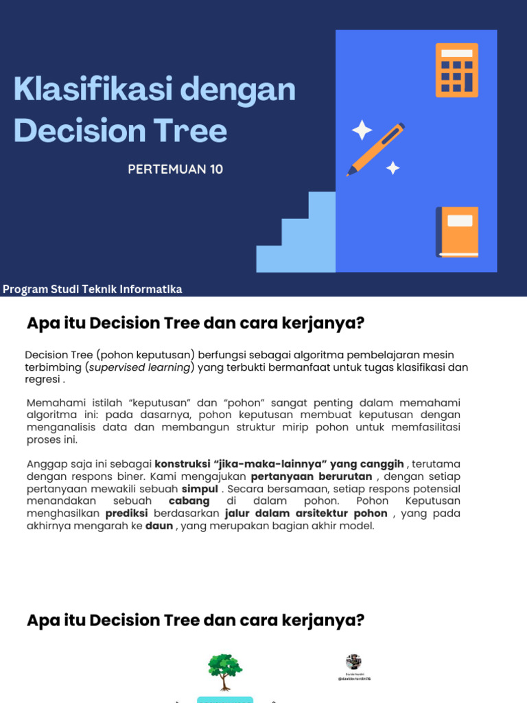PPT-Data Mining-Pertemuan 10 (Decision Tree) | PDF