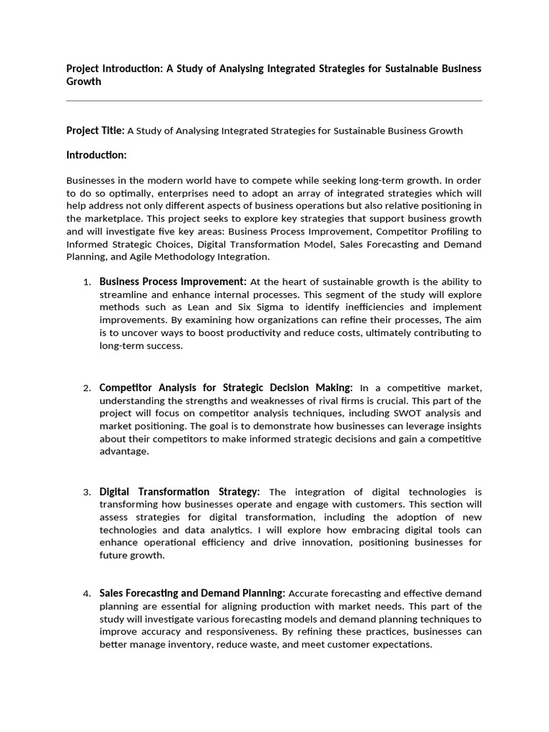 BA_Project Introduction | PDF