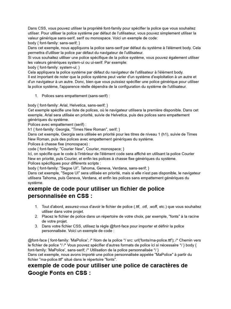 Css Cour Aujourdhui | PDF