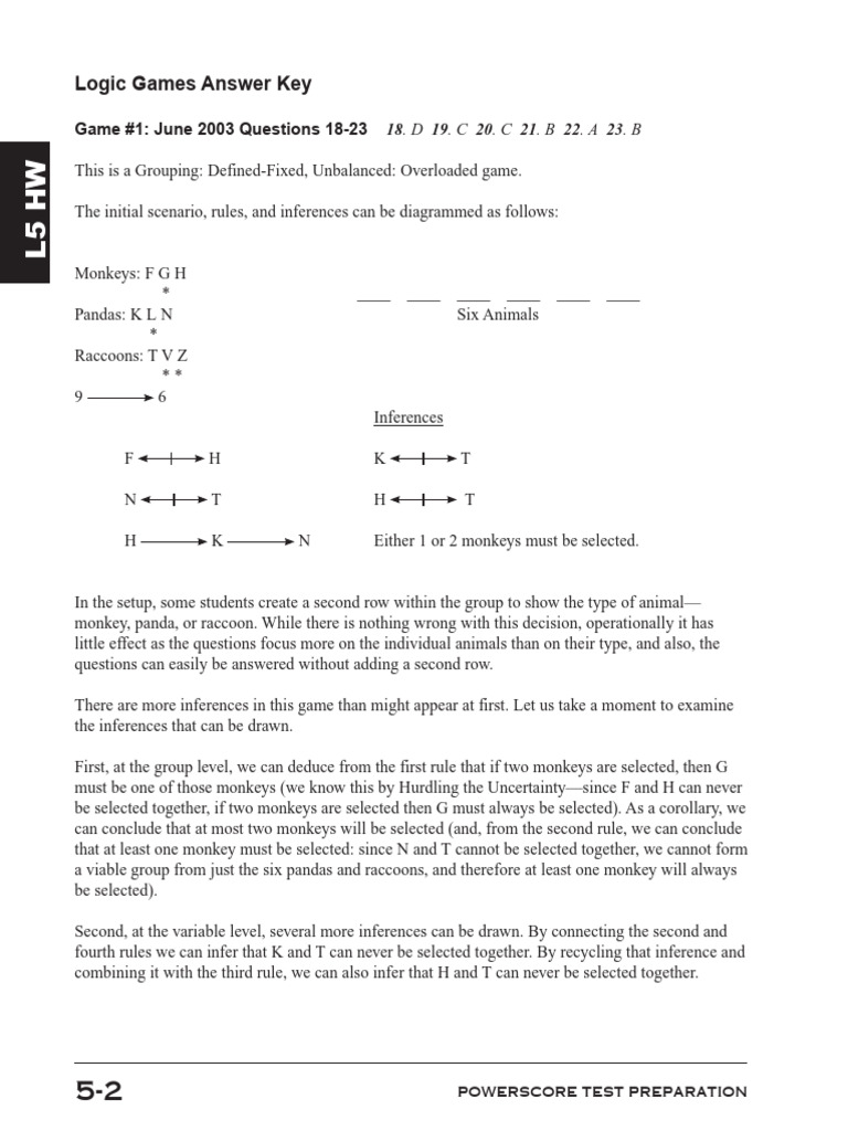 Lesson 5 Grouping Games HW Explanations | PDF