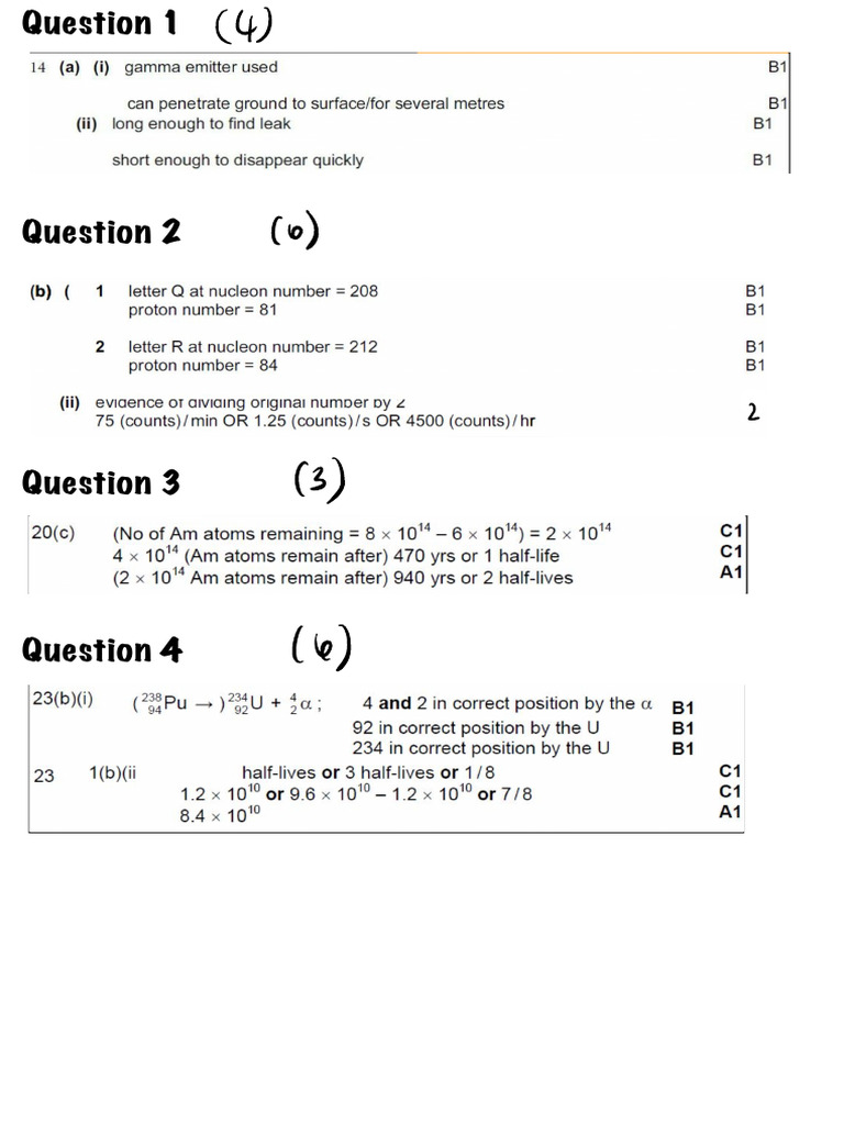 Phy 4.4 Quest Scroll_Half Life | PDF