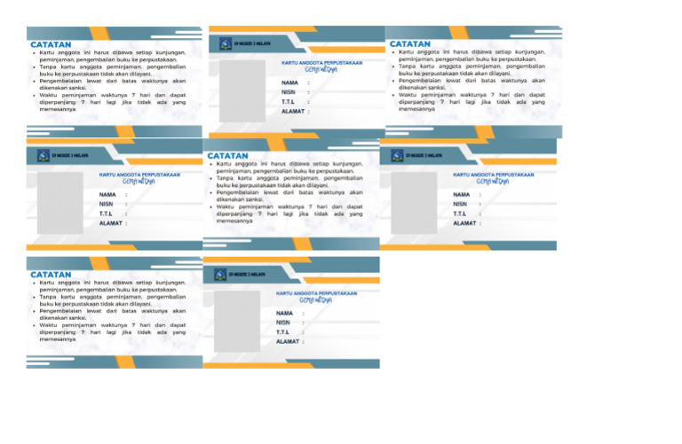 Kartu Perpus | PDF