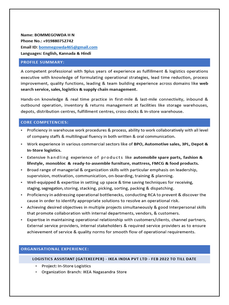BG Resume | PDF