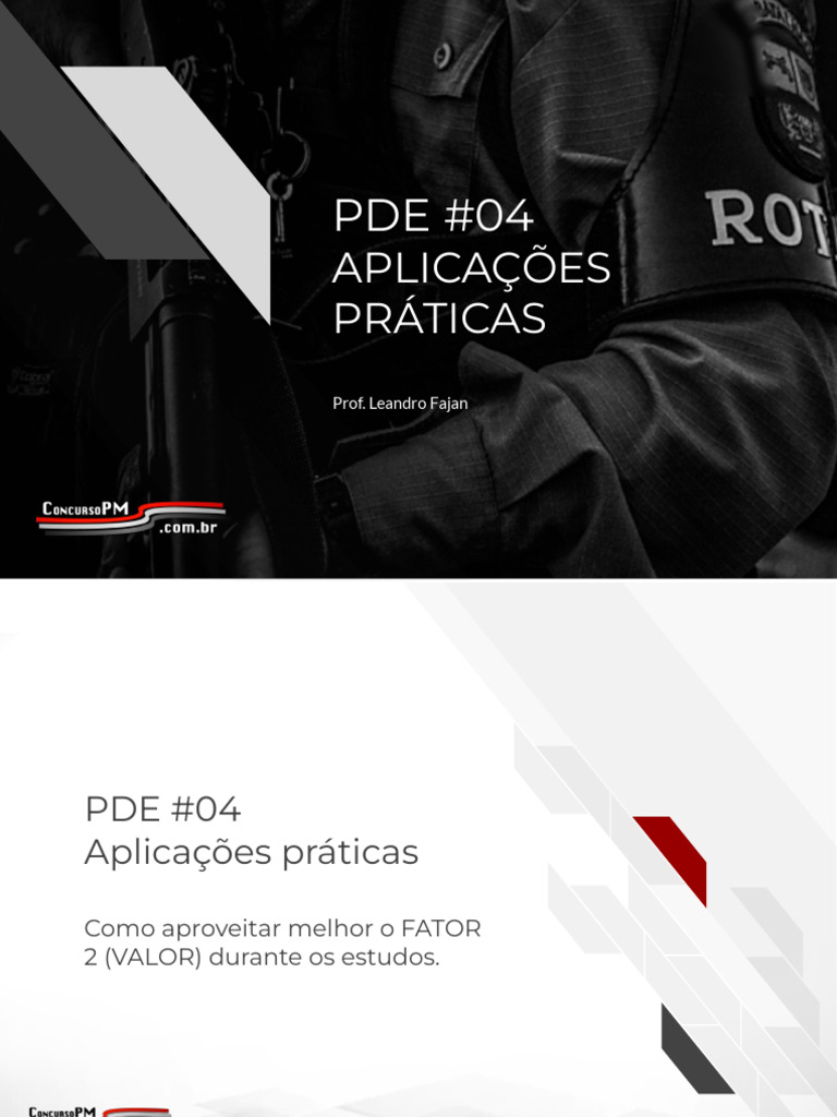 PDE 04 - APLICACOES PRATICAS | PDF