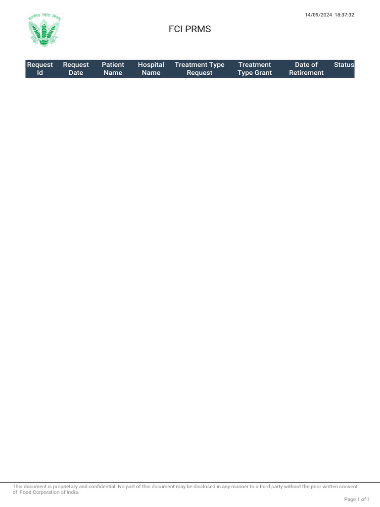Fci PRMS 09142024 | PDF