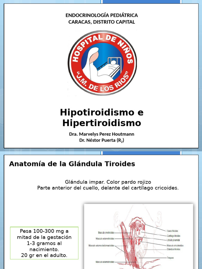 Clase de Hipo e Hiper para Pediatria | PDF