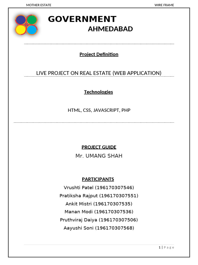 Wireframe Documentation | PDF