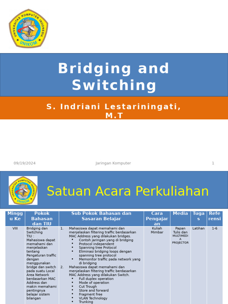 8. Bridging and Switching-1.Ppt | PDF