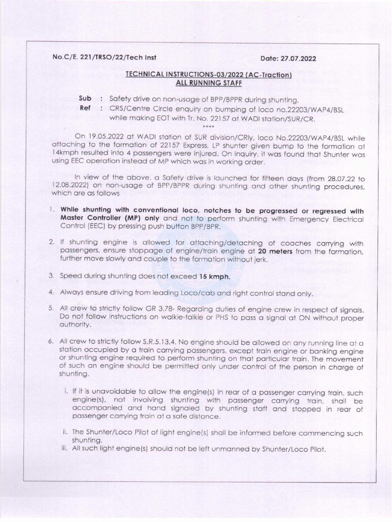 Tech Instructions 03 22 | PDF