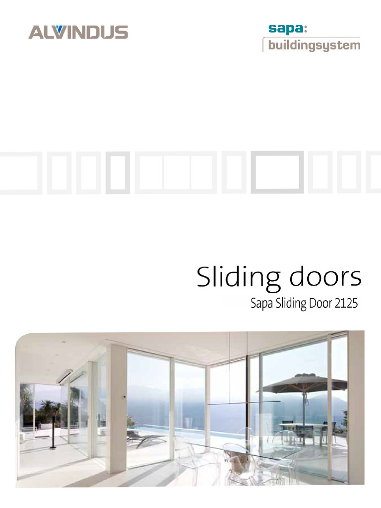 SAPA Sliding Doors 2125 | PDF