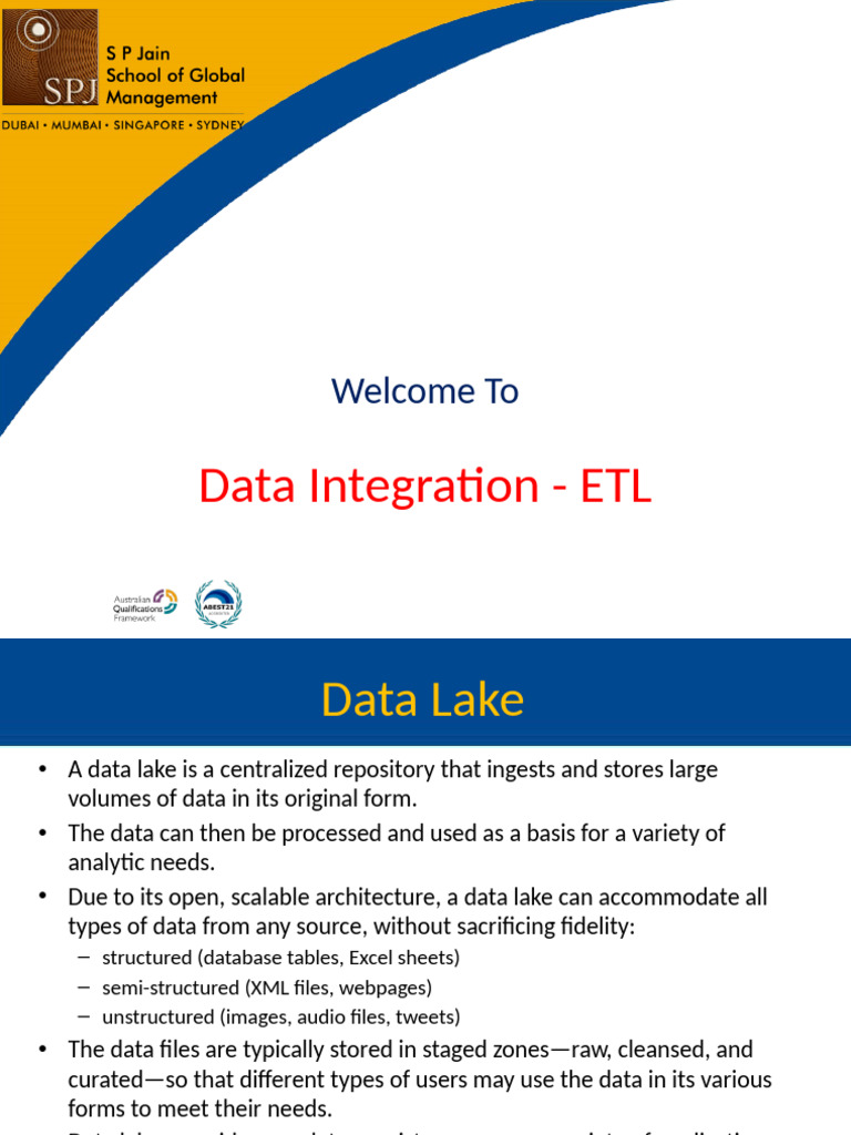 Week 2 Data Integration - ETL | PDF