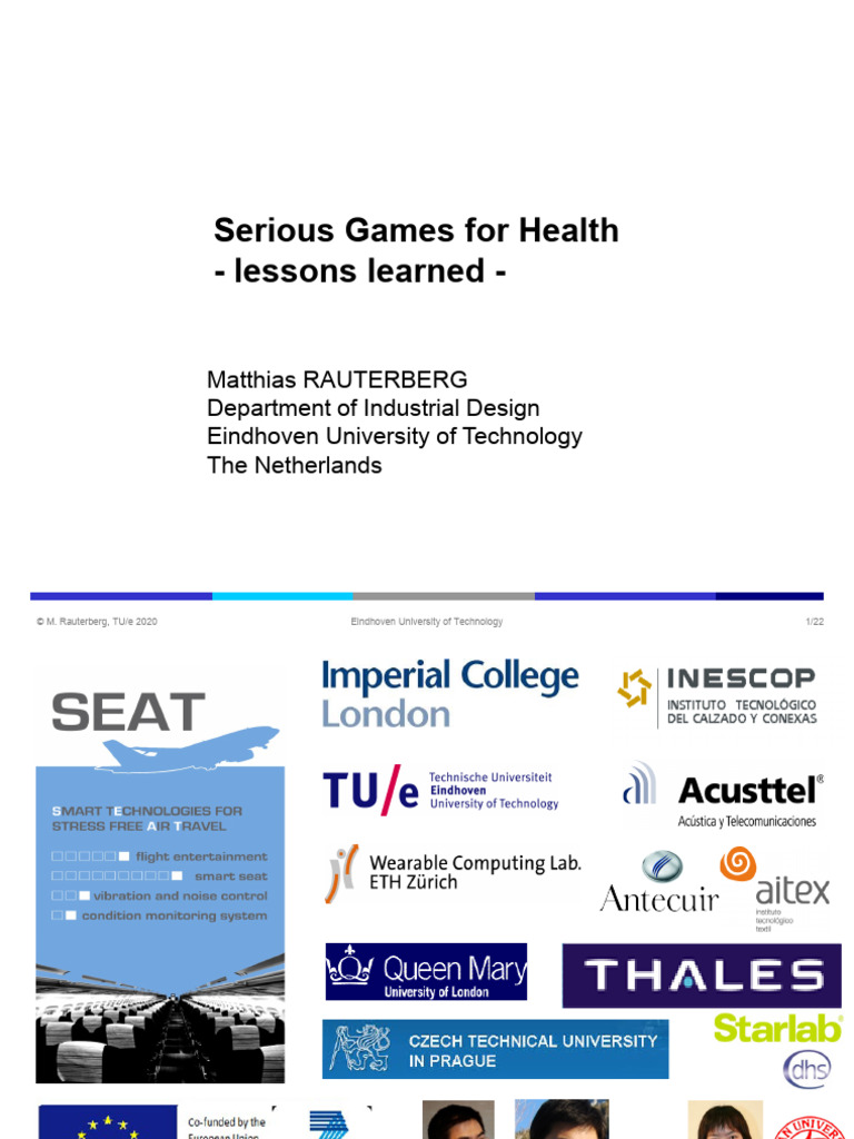 2020 Serious Games For Health | PDF | Attention Deficit Hyperactivity ...