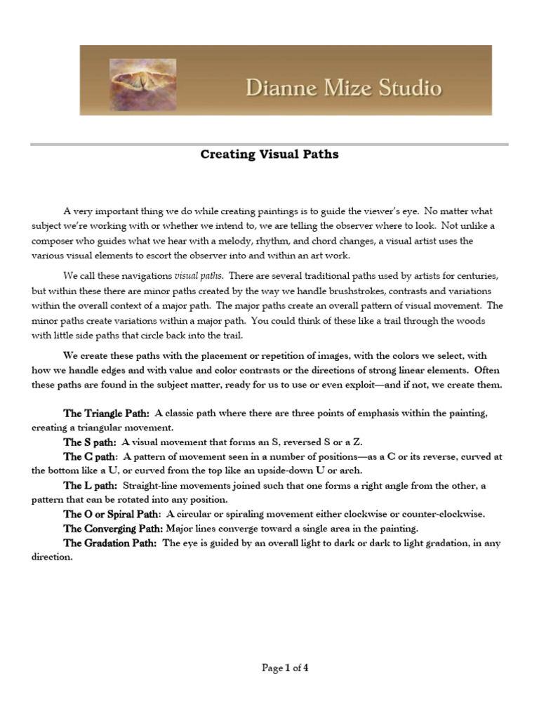 Visual+Paths+Packet+with+Explanation | PDF