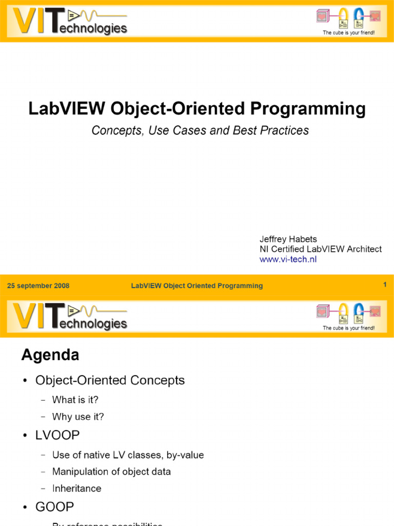 LabVIEW Object-Oriented Programming Basic | PDF