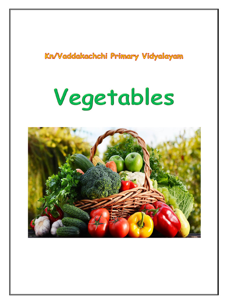 English Grade 3 Vegetables | PDF
