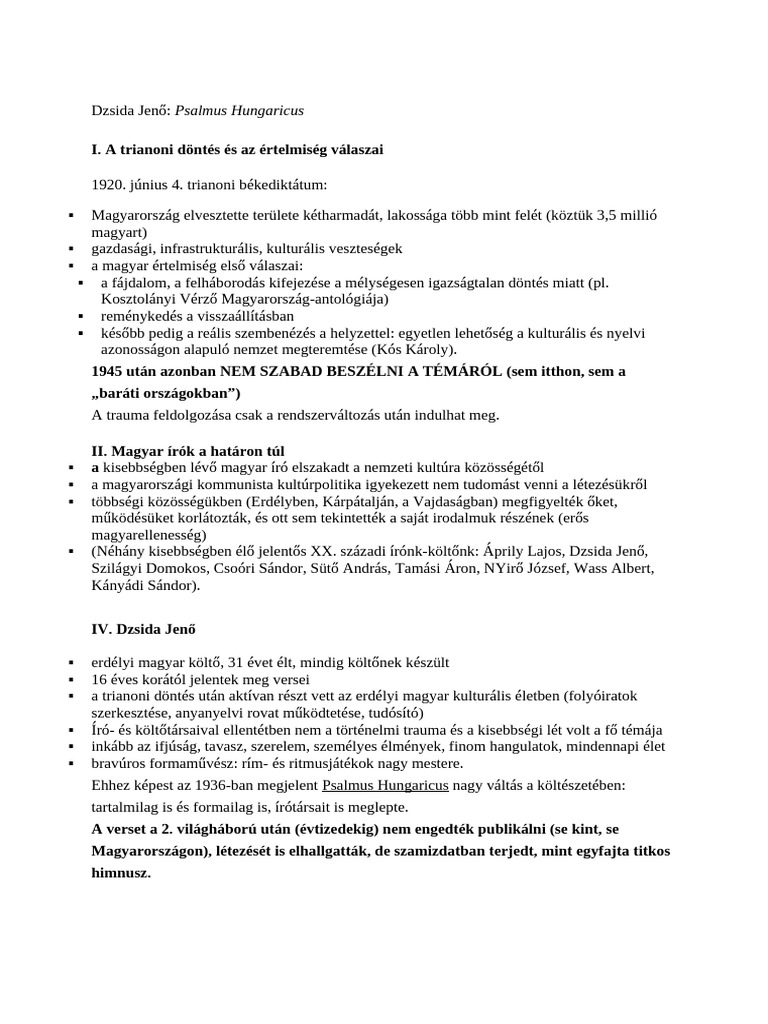Dsida Jenő | PDF