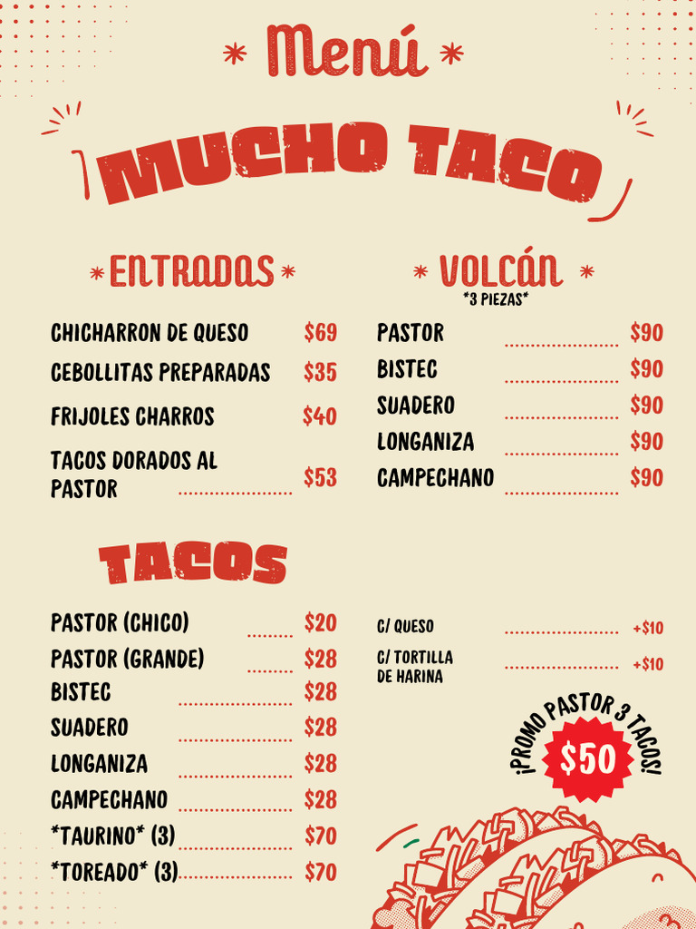 Menu Taco | PDF