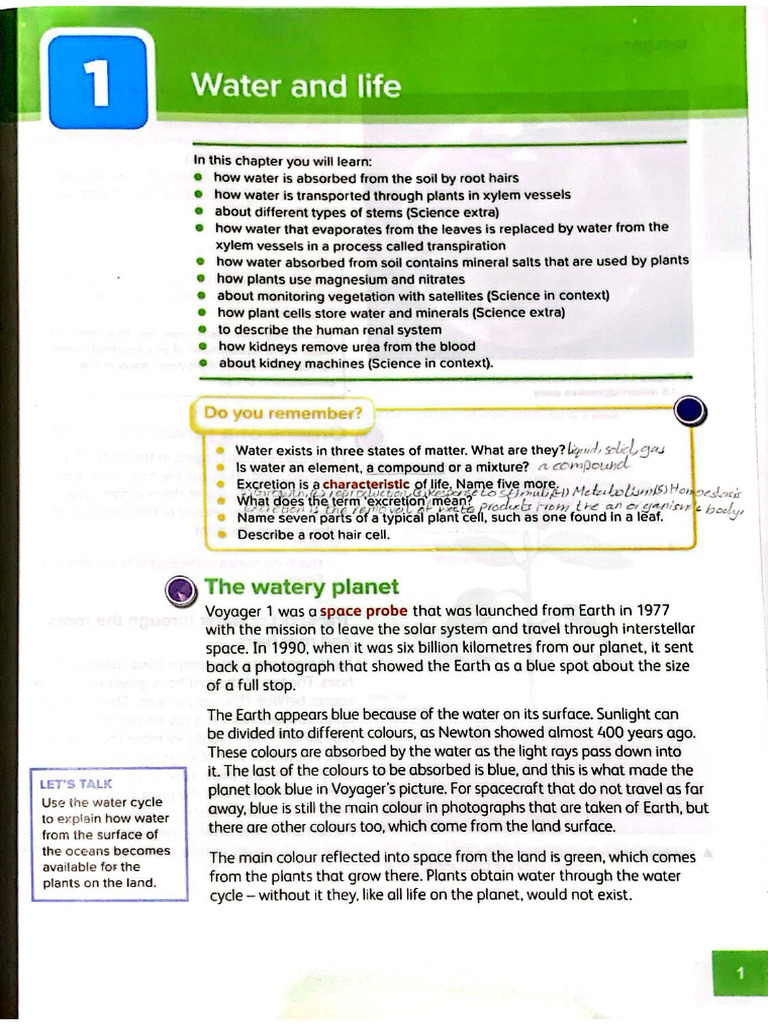 Water and Life | PDF