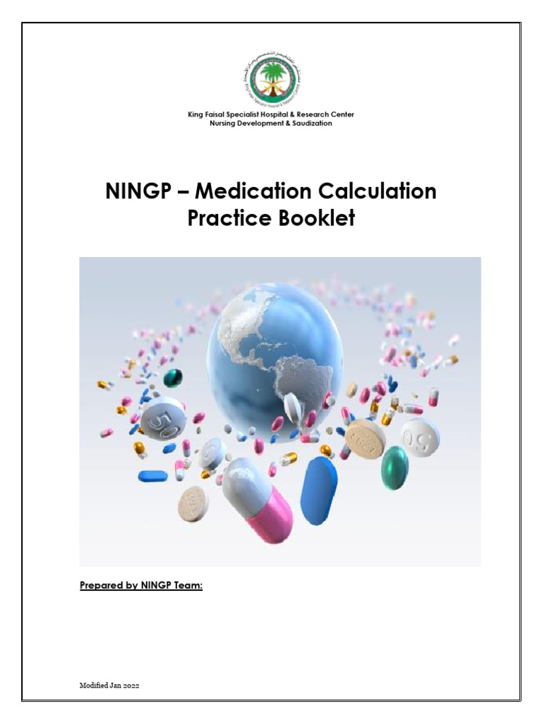 Medication Calculation Practice Booklet | PDF | Intravenous Therapy ...