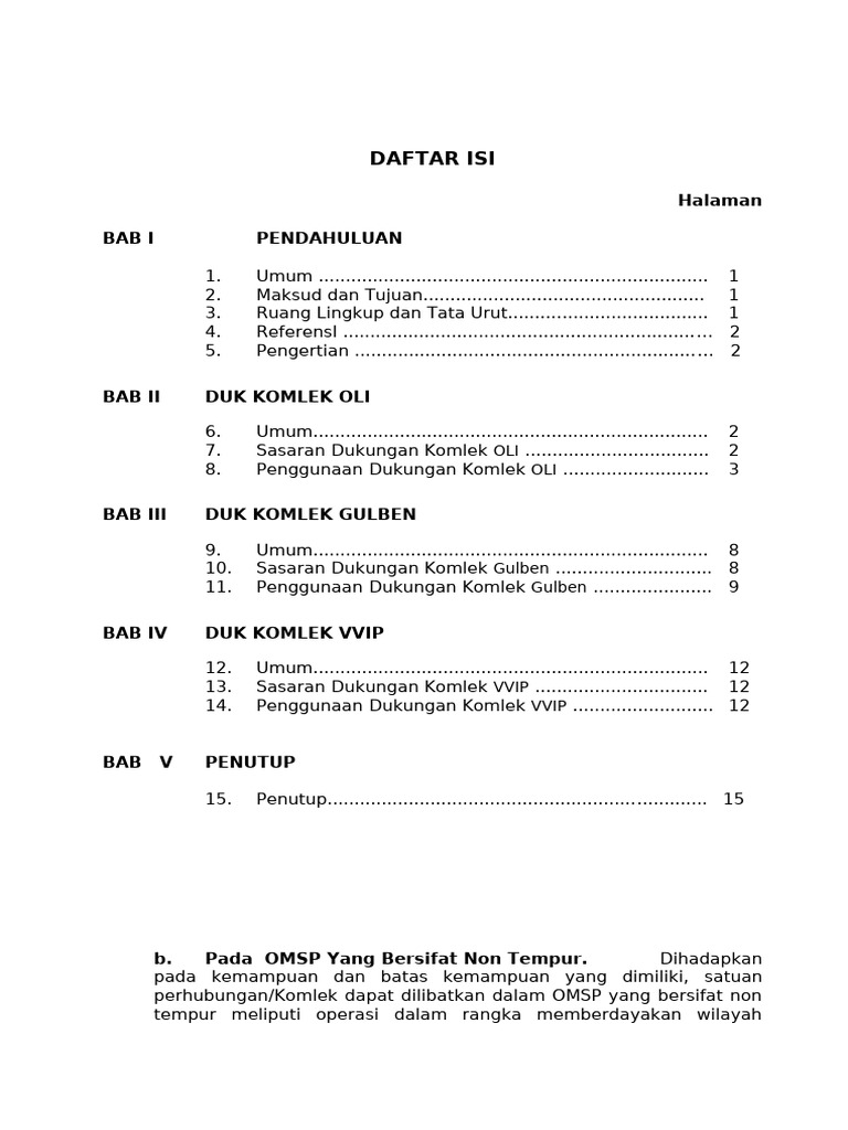 Daftar Isi | PDF