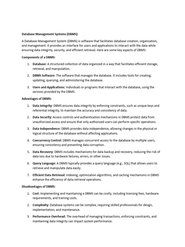 Database Management Systems | PDF