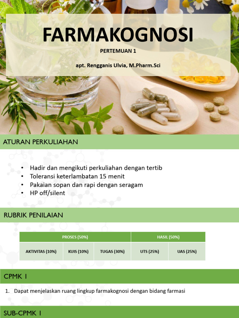 P1 Farmakognosi | PDF