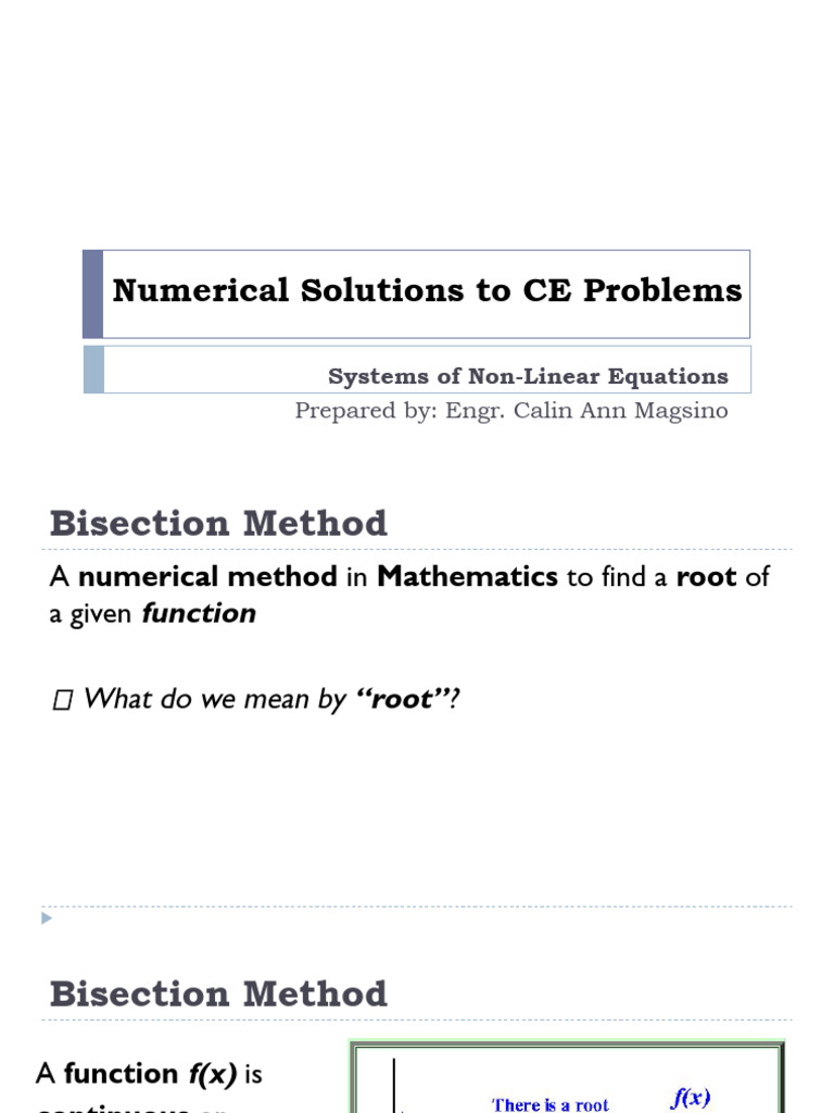 Systems of Nonlinear Equations | PDF