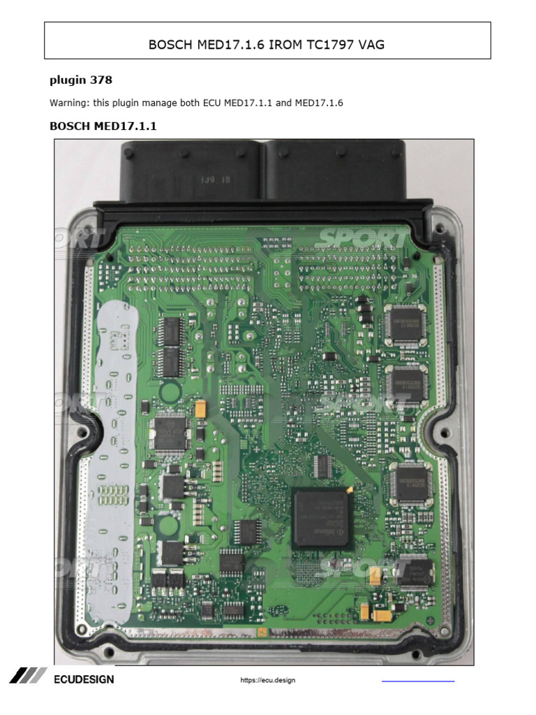 Bosch Med17.1.6 Irom tc1797 Vag | PDF