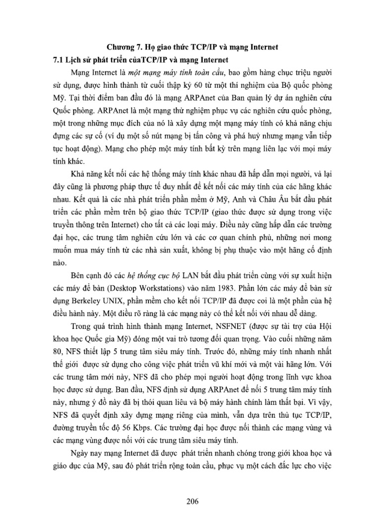 Ho Giao Thuc TCP - IP - Mang Internet | PDF