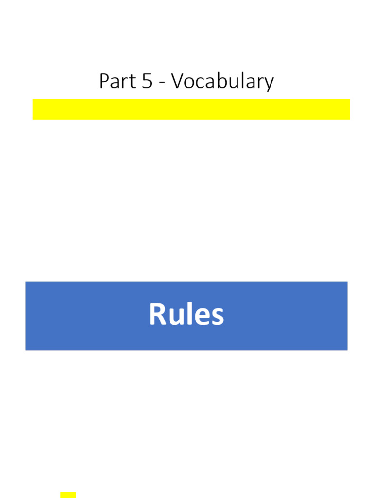 Part 5 - Vocabulary - Lesson 2 - Words With Similar Meanings | PDF