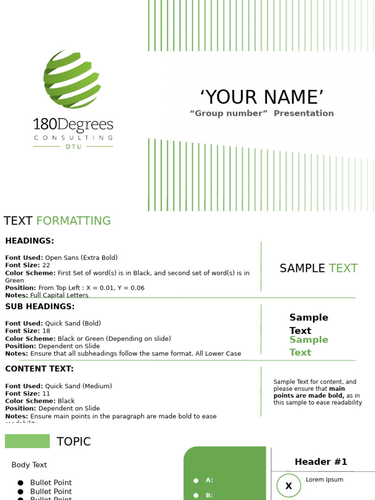 Presentation Template - 180DC DTU | PDF