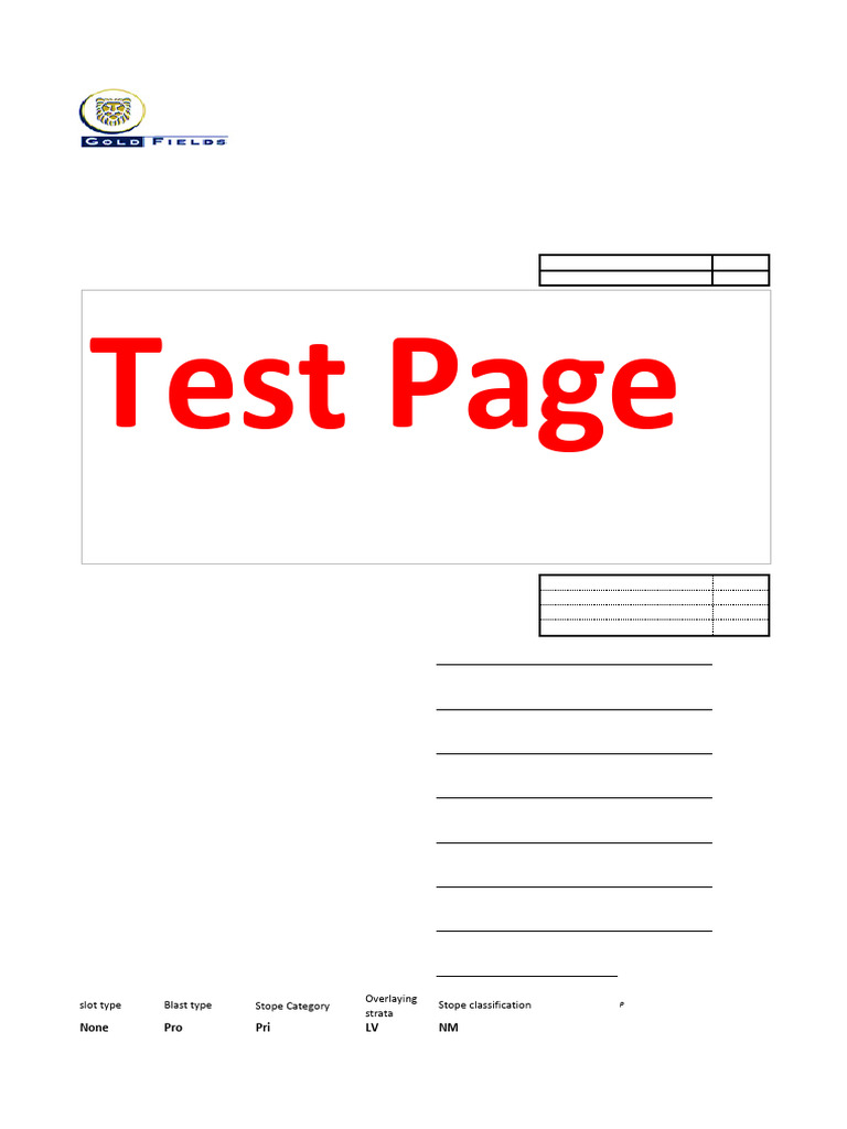 Test Pages | PDF