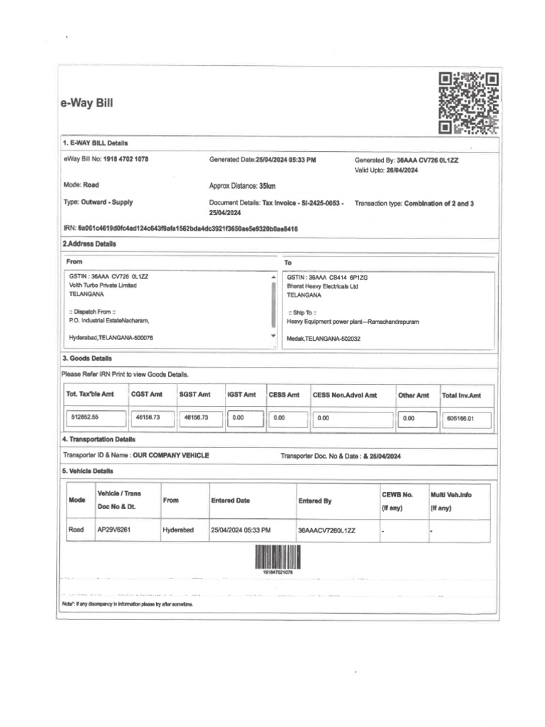 Waybill 0053 | PDF