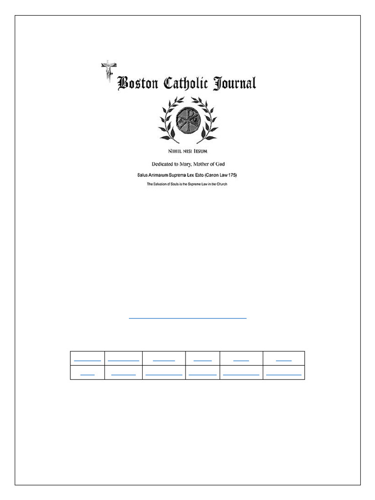 Roman Martyrology Boston Catholic Journal 2024 (1) 1 | PDF