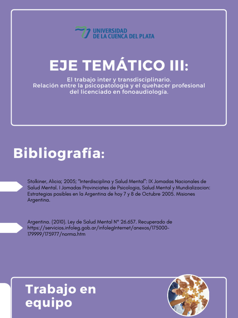 Eje Temático III El Trabajo Inter y Transdisciplinario | PDF