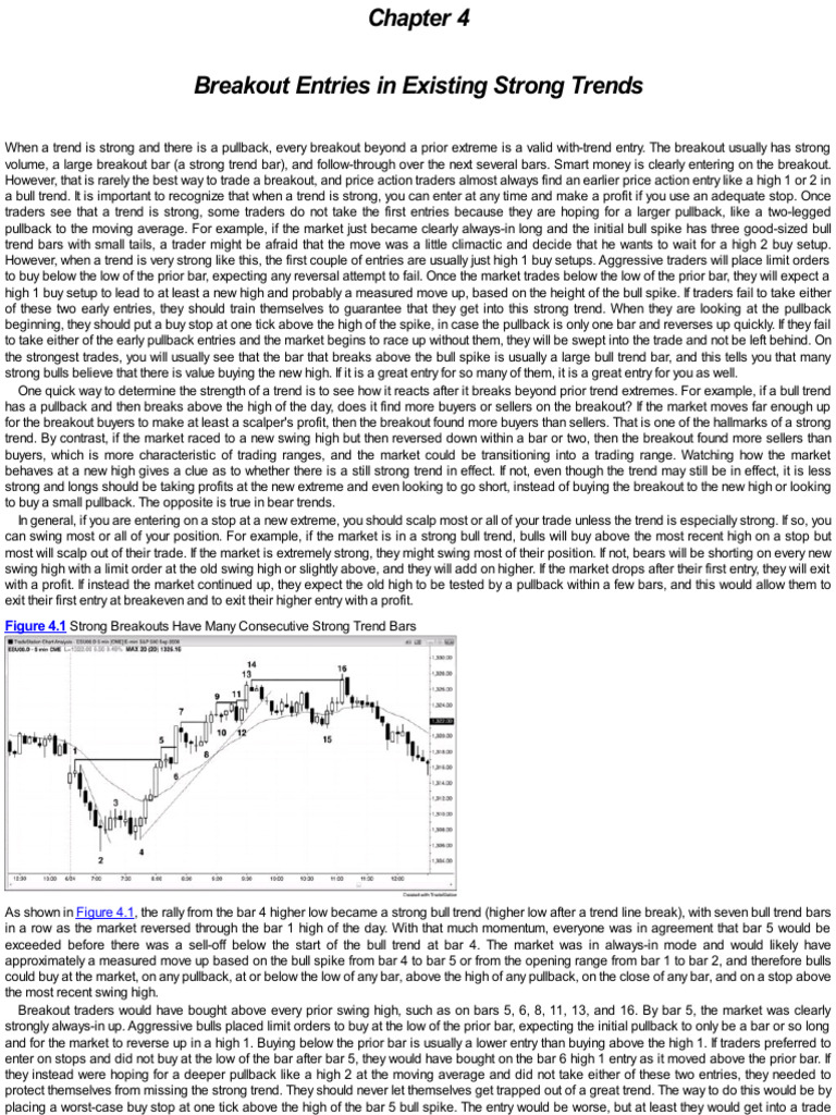Chapter 4 - Breakout Entries in Existing Strong Trends (BOOK 2) | PDF