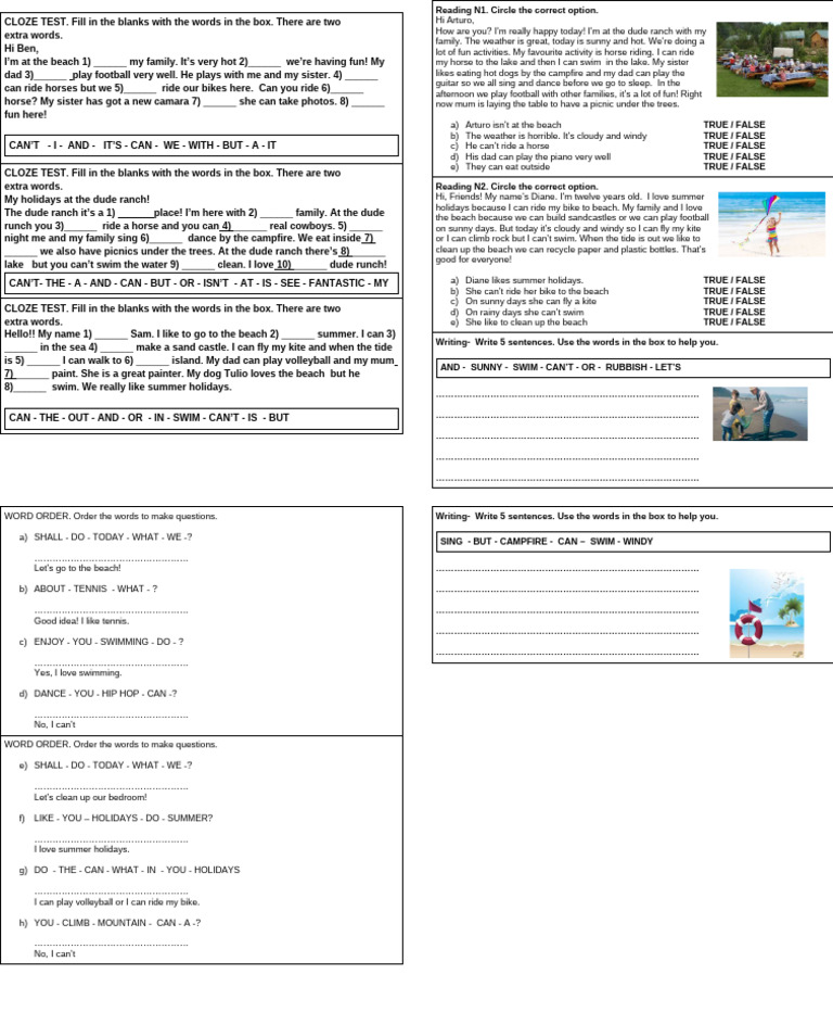Extra Worksheet Unit 9 | PDF