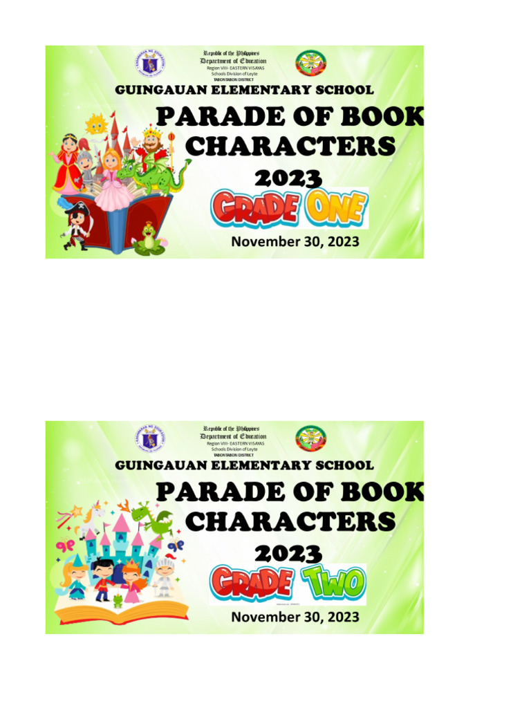 Book Character Parade | PDF